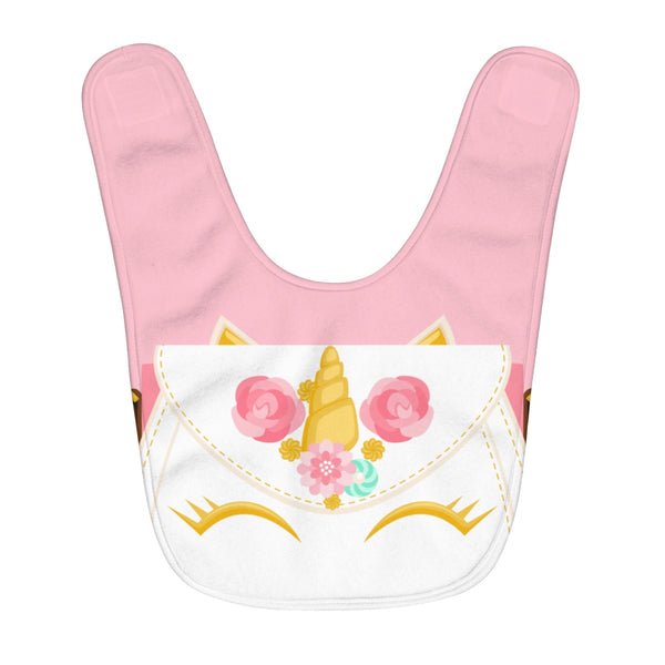 Unicorn Cake Fleece Baby Bib - Shoe Bakery