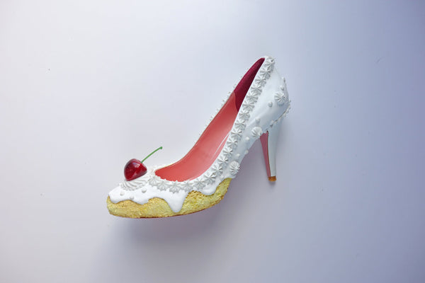 Wedding White Cake Heels - Shoe Bakery