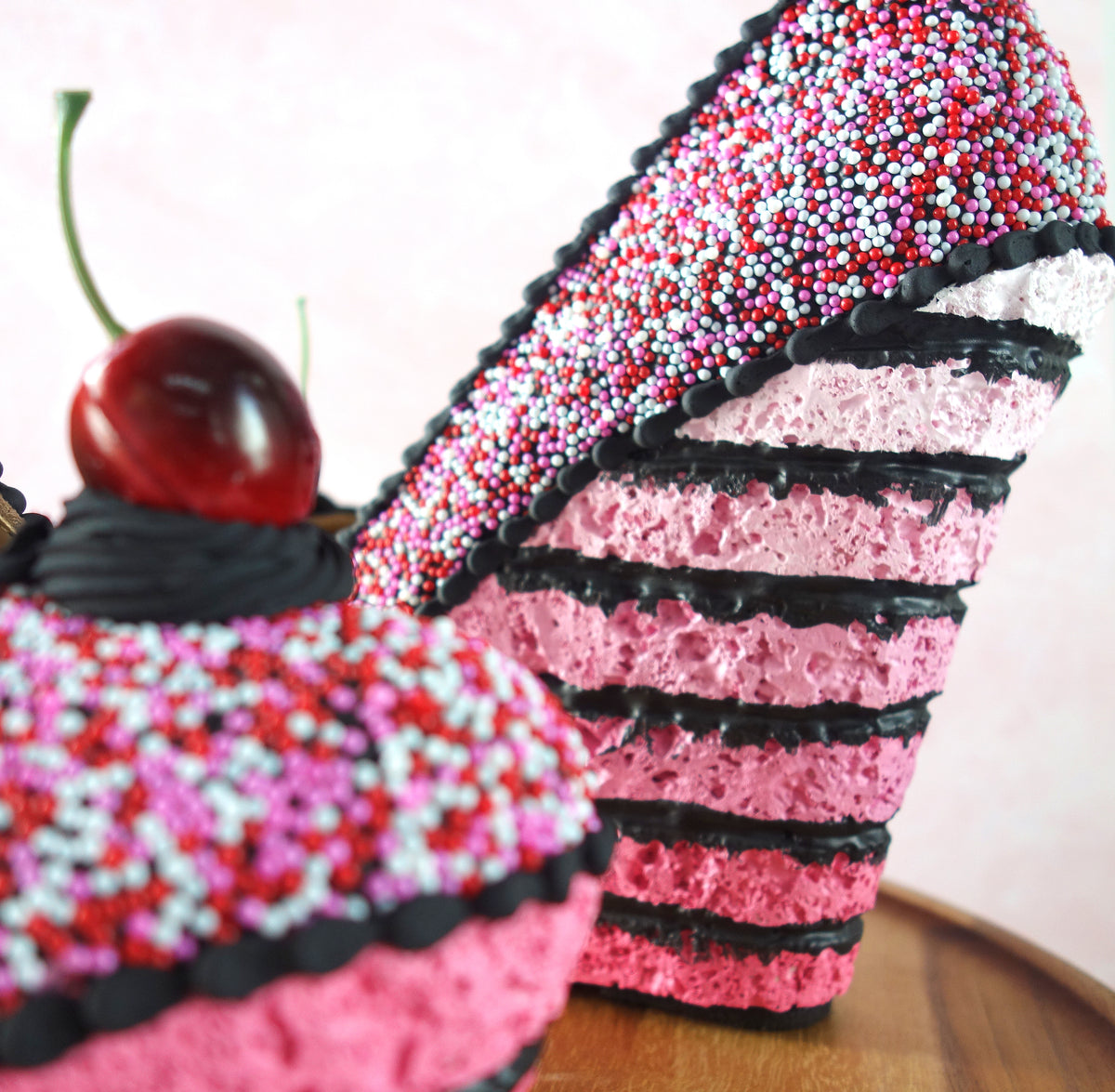 "Love" Sprinkle Series Wedge 5.5" - Shoe Bakery